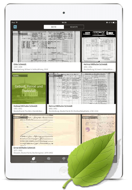 Ancestry mobile apps for iPhone, iPad, Android and Amazon