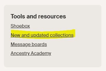 Discovering New and Updated Ancestry Record Collections