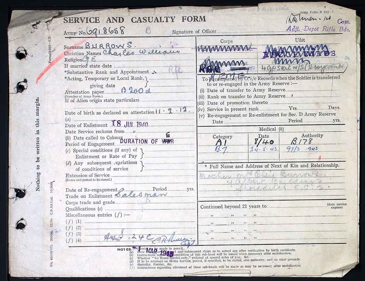 Newly Released UK Ministry of Defence War Records