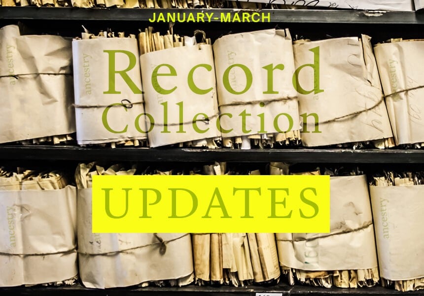New Record Collections Added, Plus Collections Updates
