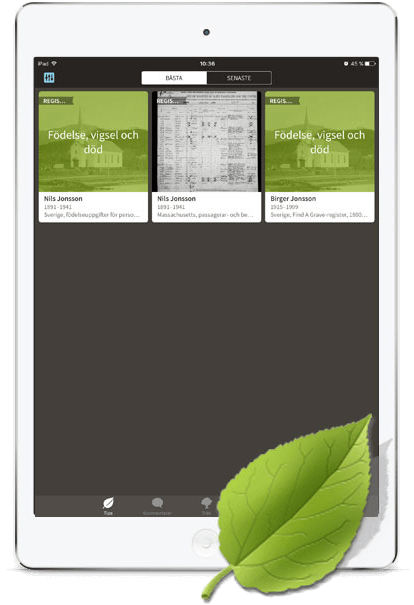 Ancestry mobile apps for iPhone, iPad, Android and Amazon