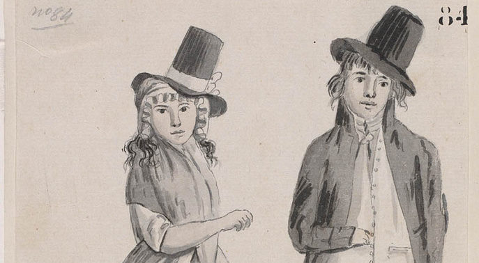 A portrait of two convicts, 1793.