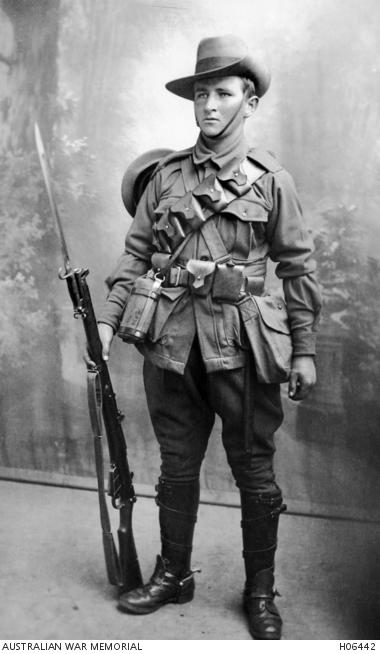 The official kit of the Australian Imperial Force in World War I