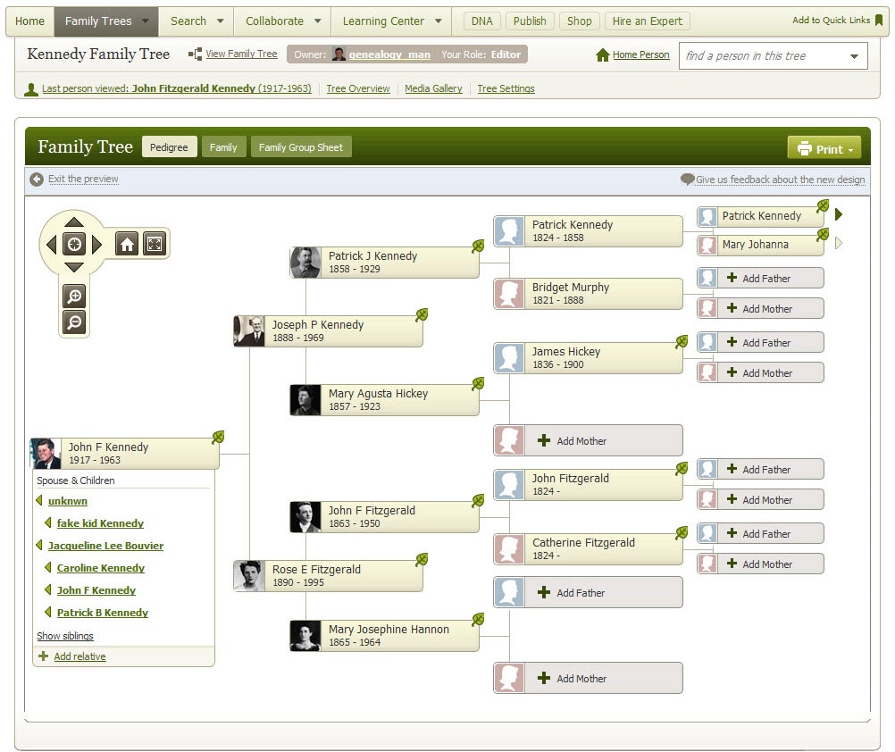Ancestry Uk Family Tree Template